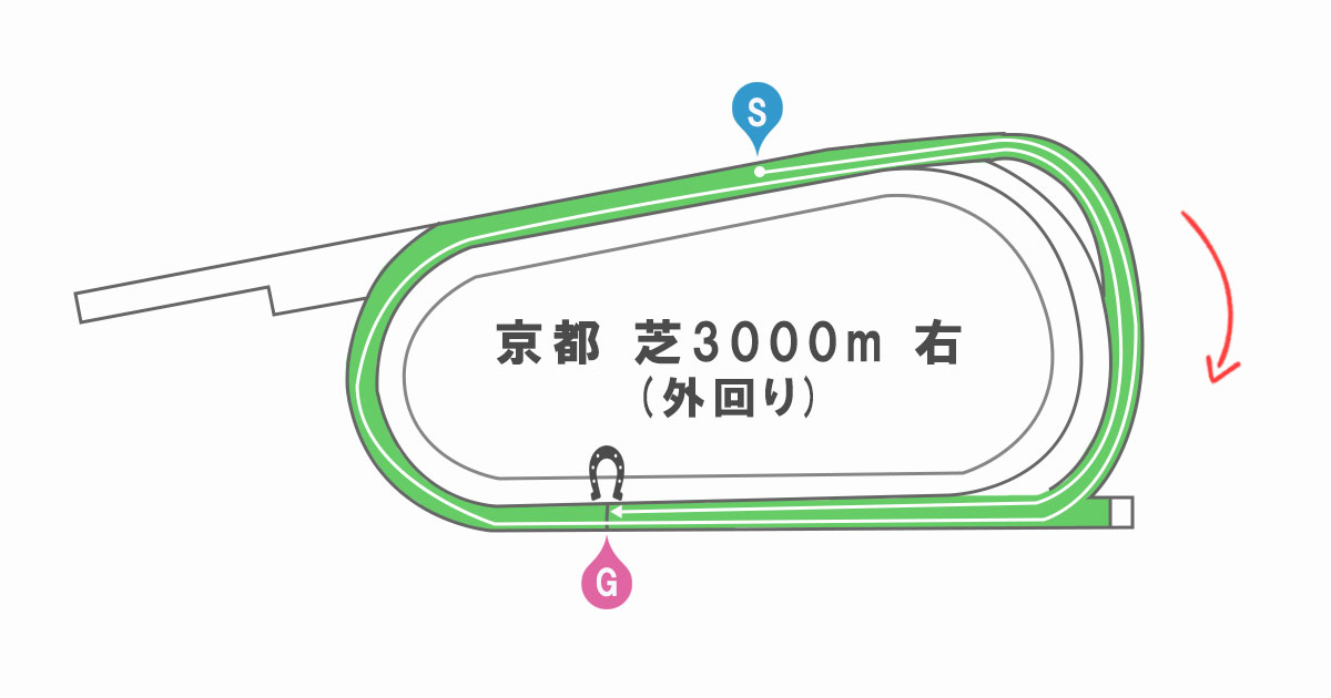 【京都芝3000m】コースの特徴や傾向をわかりやすく解説｜Keibit（ケイビット）