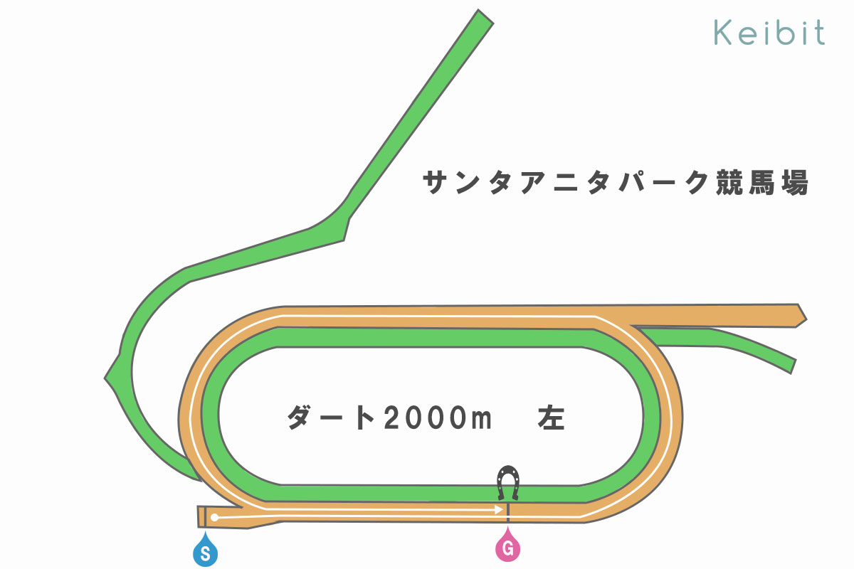 【ブリーダーズカップ2023】コースの特徴や傾向をわかりやすく解説【サンタアニタパーク競馬場】｜Keibit（ケイビット）